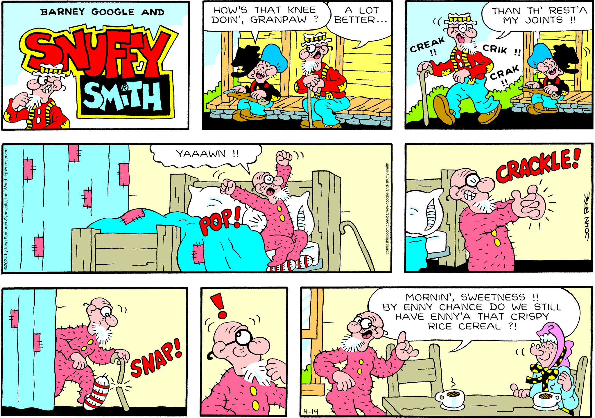 Barney Google And Snuffy Smith Comic Strip 2024-04-14 | Comics Kingdom
