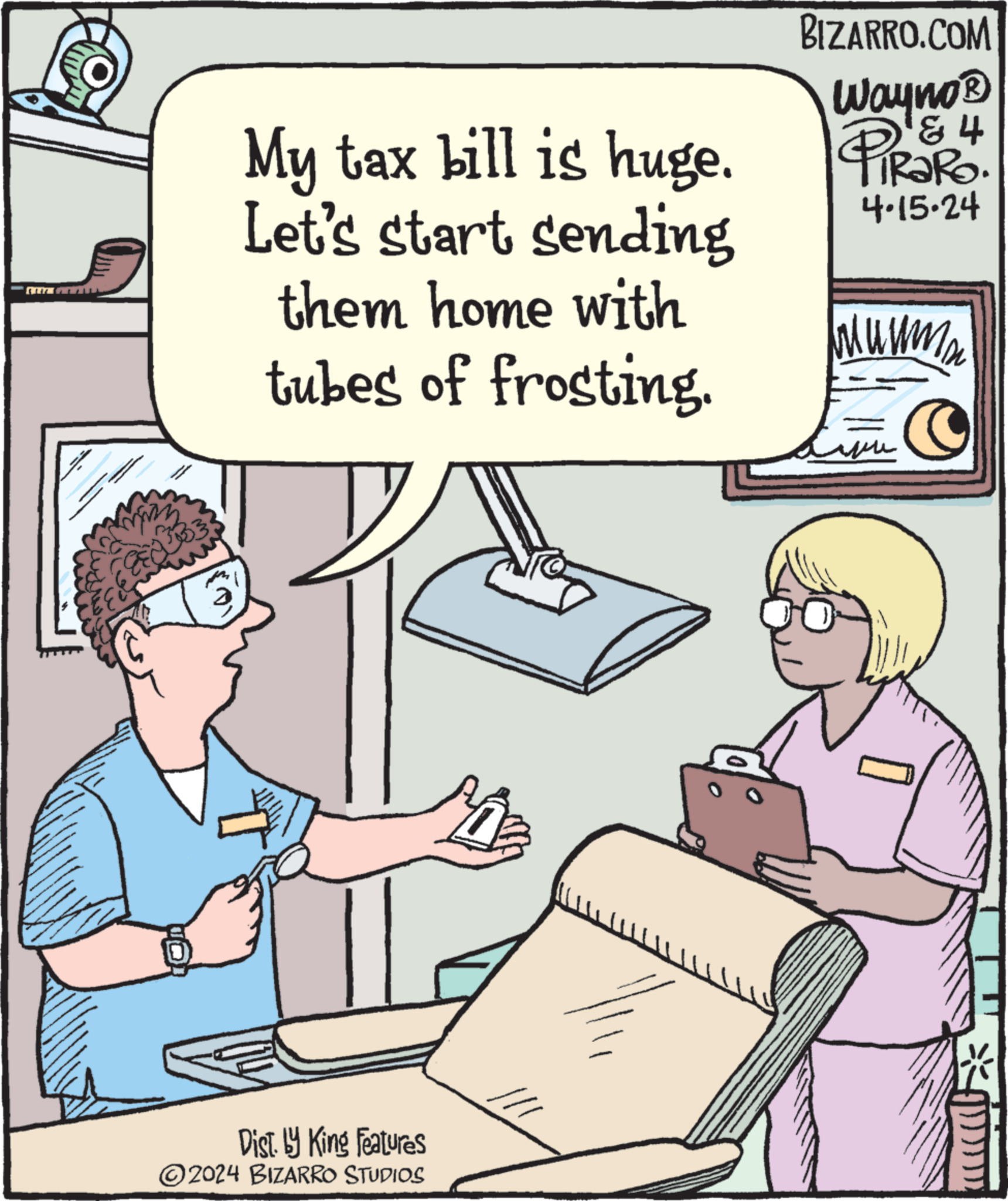 Bizarro Comic Strip 2024-04-15 | Comics Kingdom