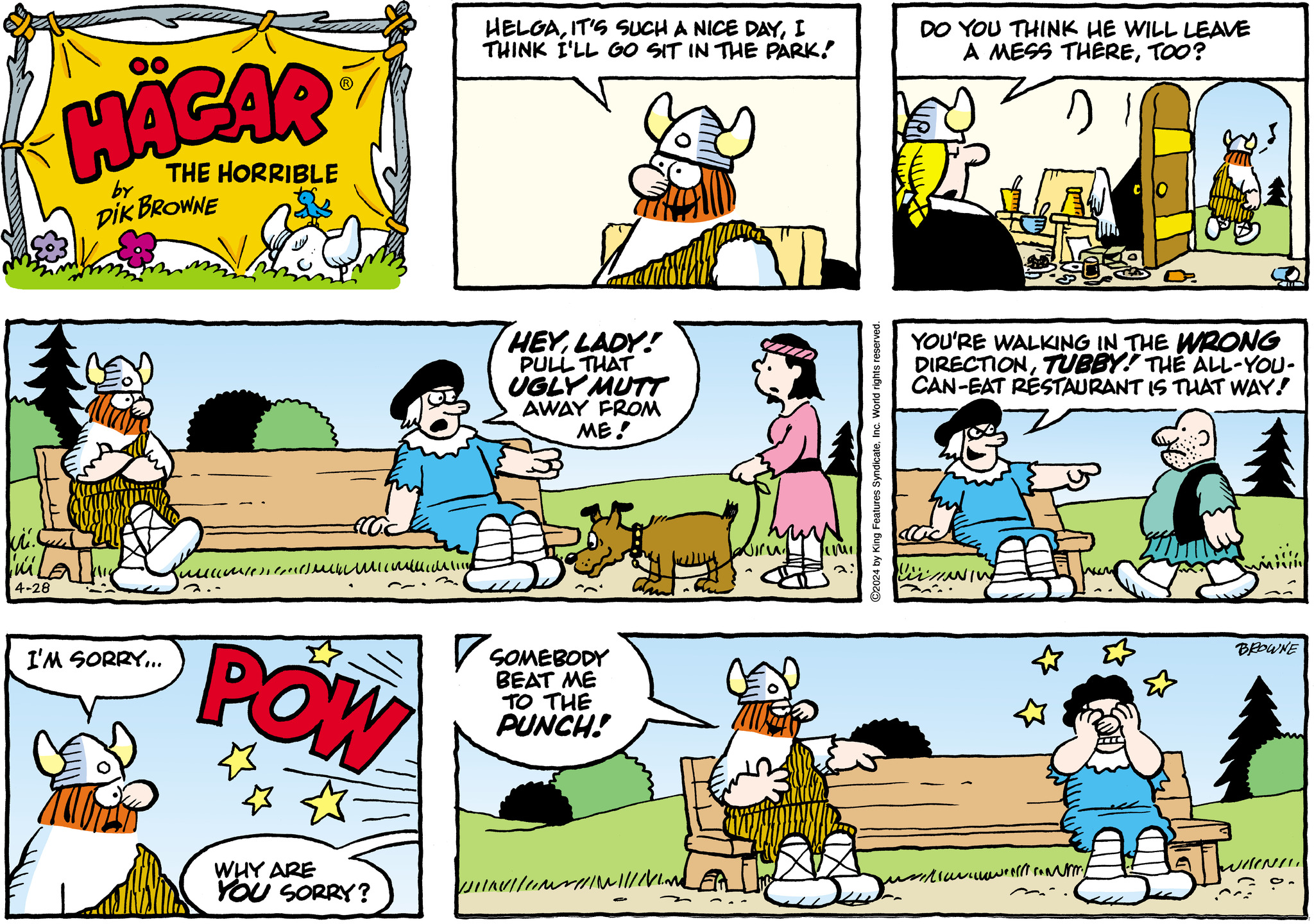 Hagar The Horrible Comic Strip 2024-04-28 | Comics Kingdom