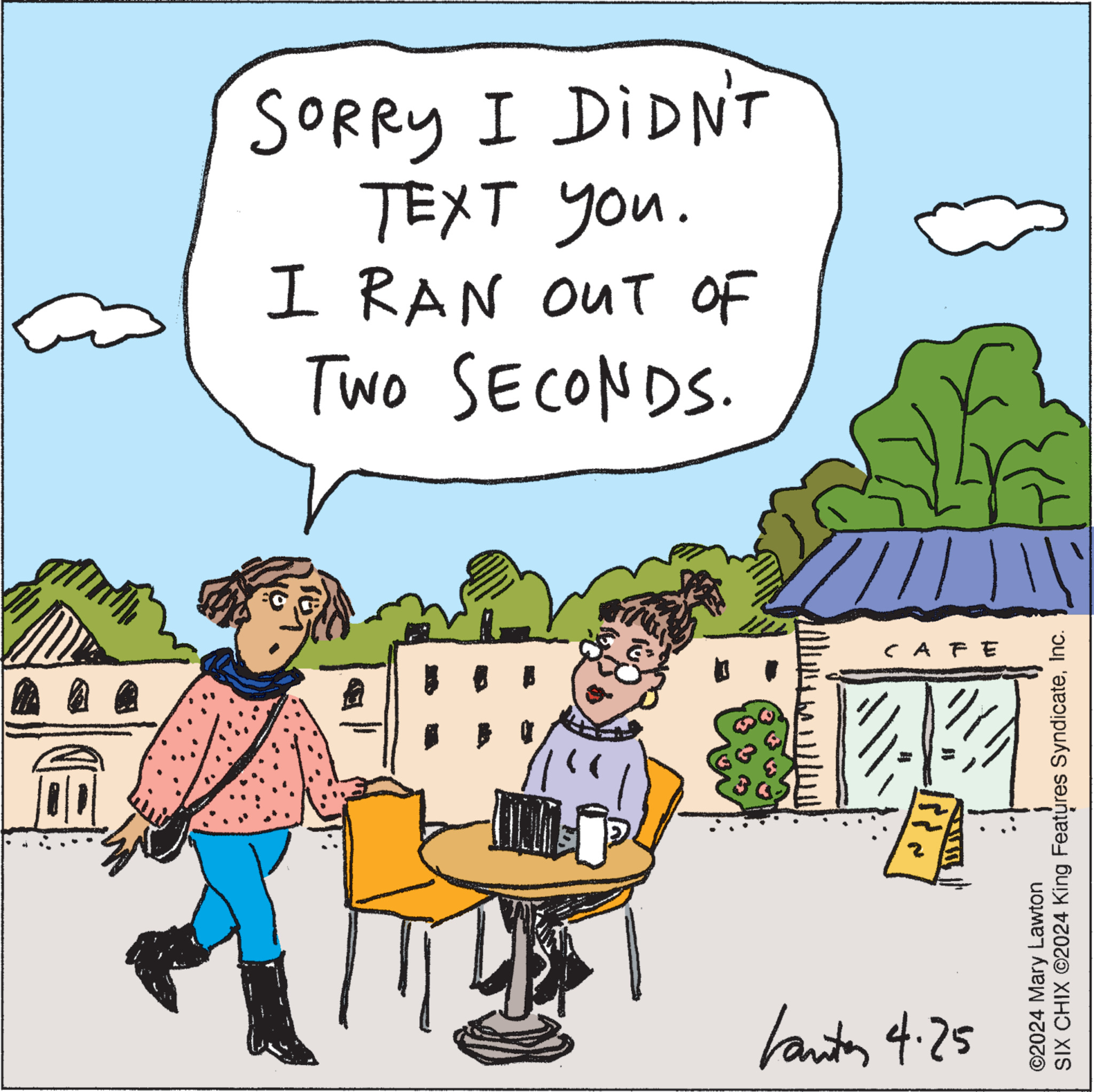 Six Chix Comic Strip 2024-04-25 | Comics Kingdom