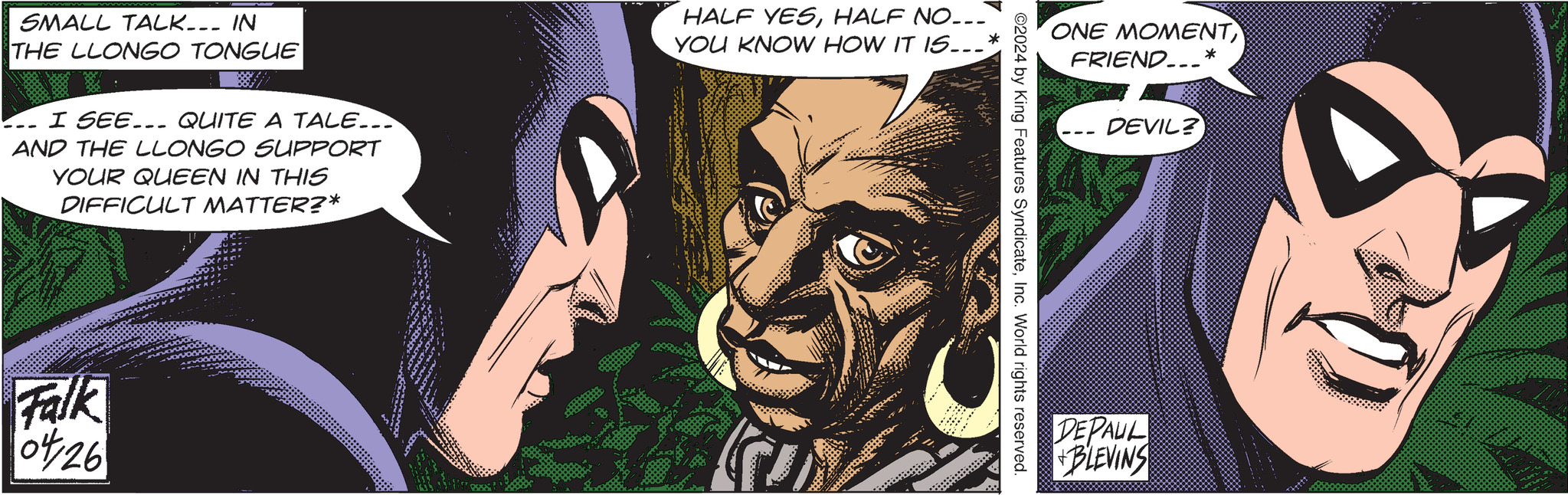 The Phantom Comic Strip 2024-04-26 | Comics Kingdom