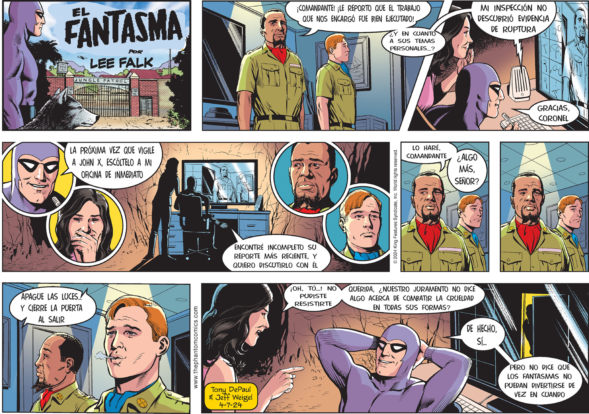 The Phantom Comic Strip 2024-04-07 | Comics Kingdom
