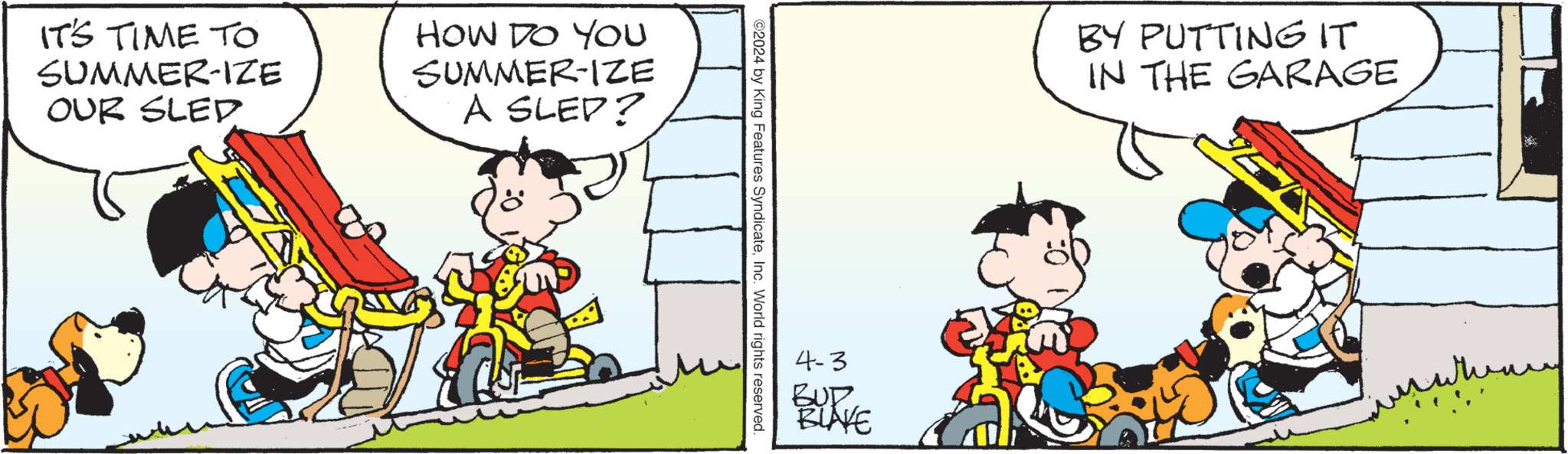 Tiger Comic Strip 2024-04-03 | Comics Kingdom