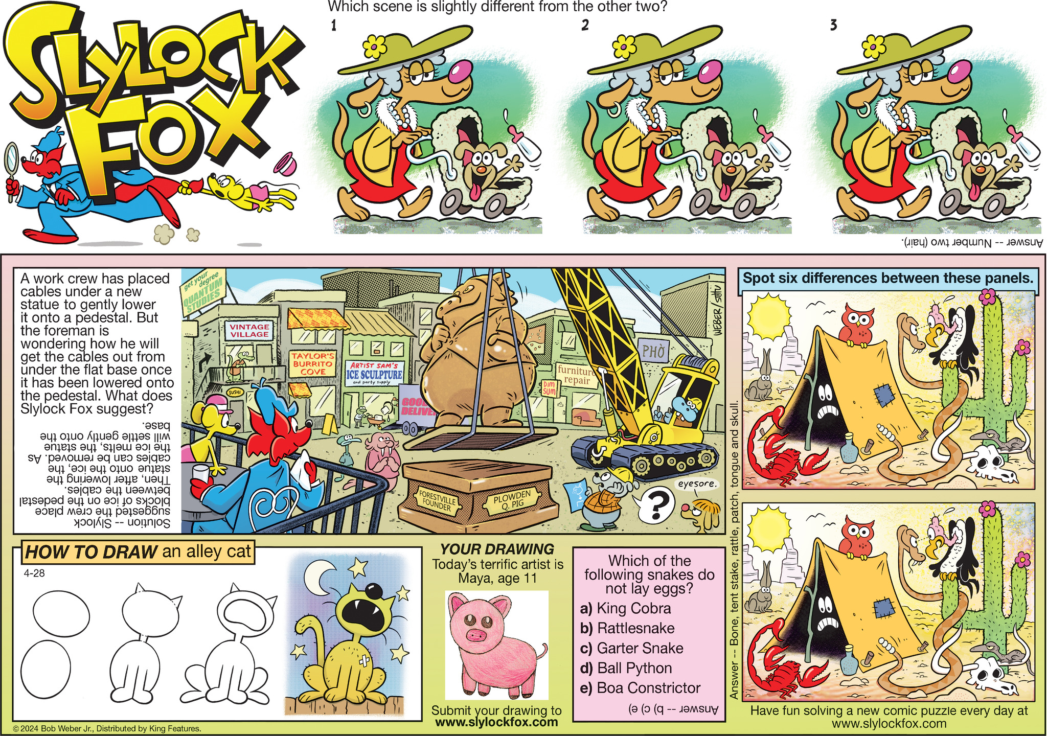 Slylock Fox Comic Strip 2024-04-28 | Comics Kingdom