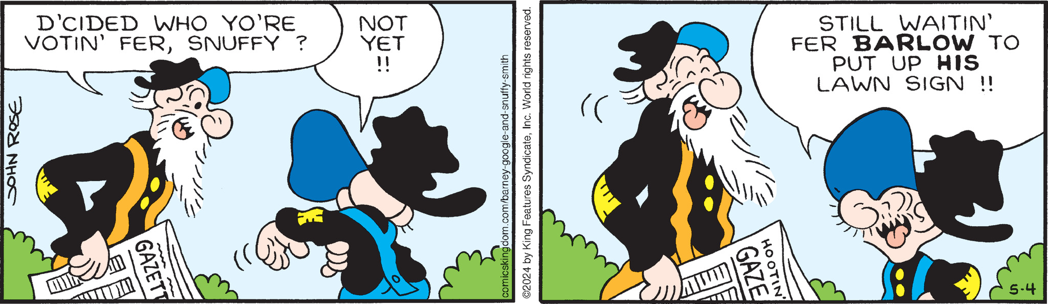 Barney Google And Snuffy Smith Comic Strip 2024-05-04 | Comics Kingdom