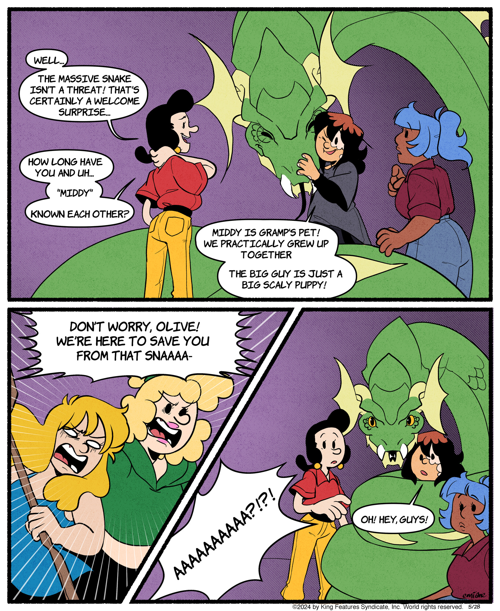 Olive & Popeye Comic Strip 2024-05-28 | Comics Kingdom