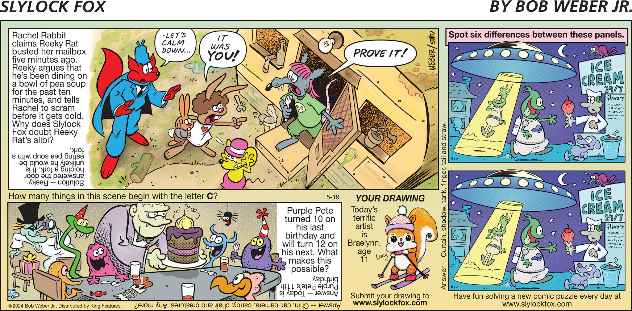 Slylock Fox Comic Strip 2024-05-19 | Comics Kingdom