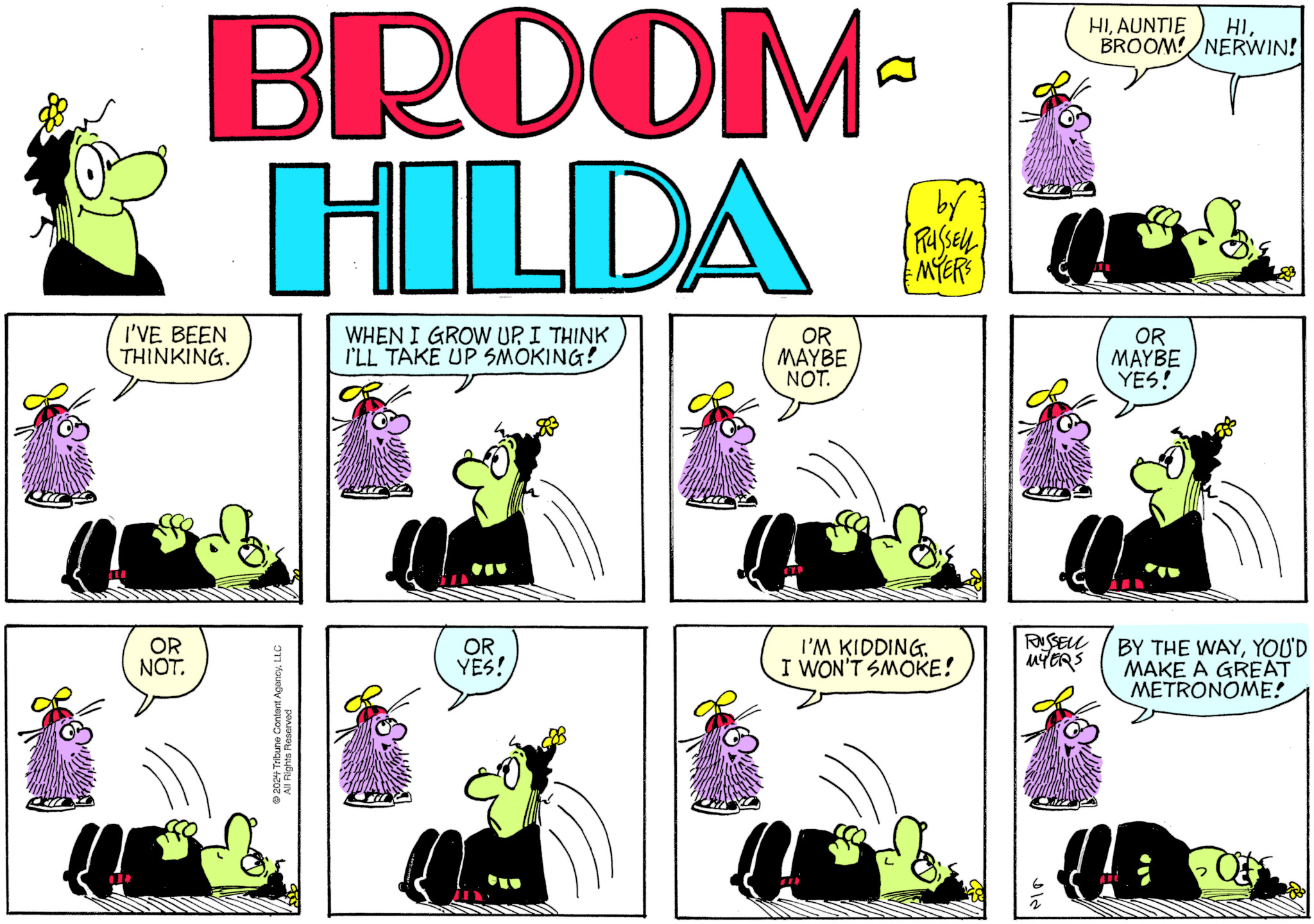 Broom-Hilda Comic Strip 2024-06-02 | Comics Kingdom