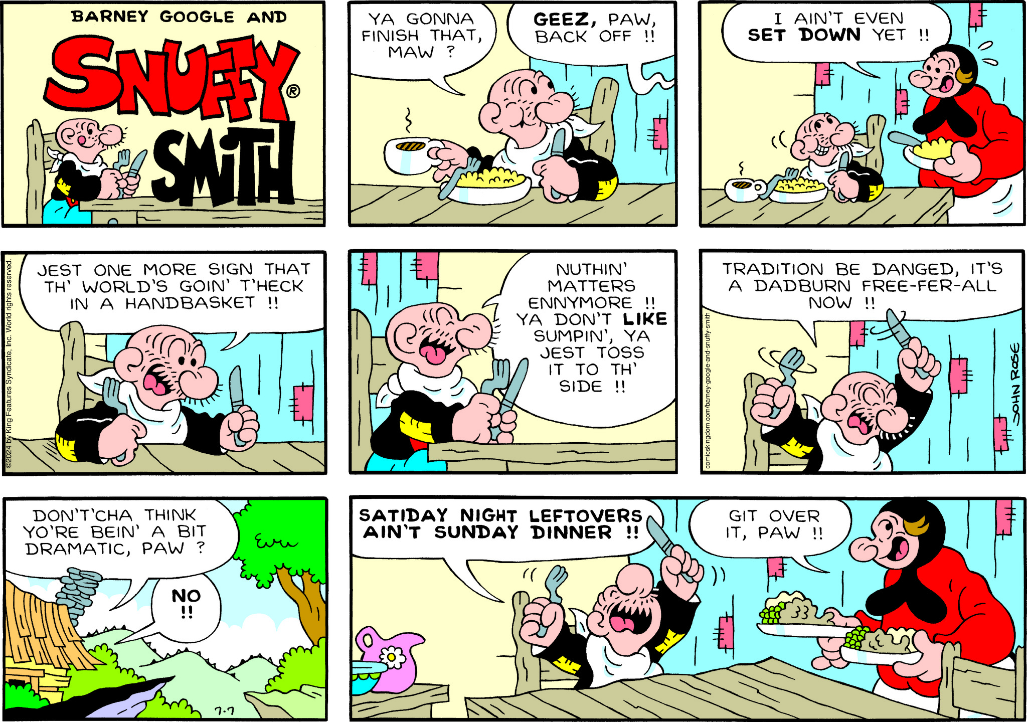 Barney Google And Snuffy Smith Comic Strip 2024-07-07 | Comics Kingdom