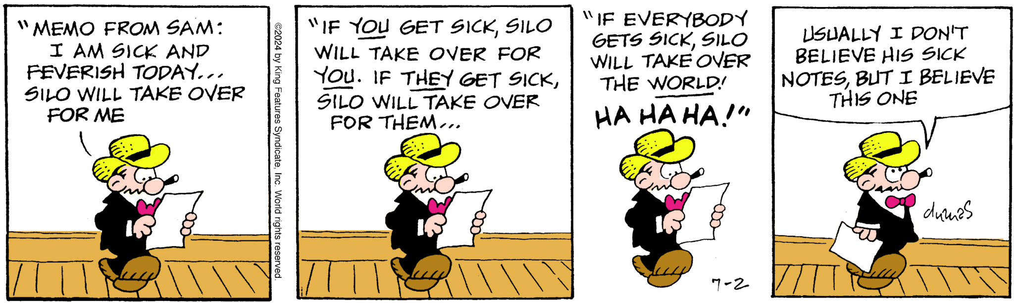 Sam And Silo Comic Strip 2024-07-02 | Comics Kingdom