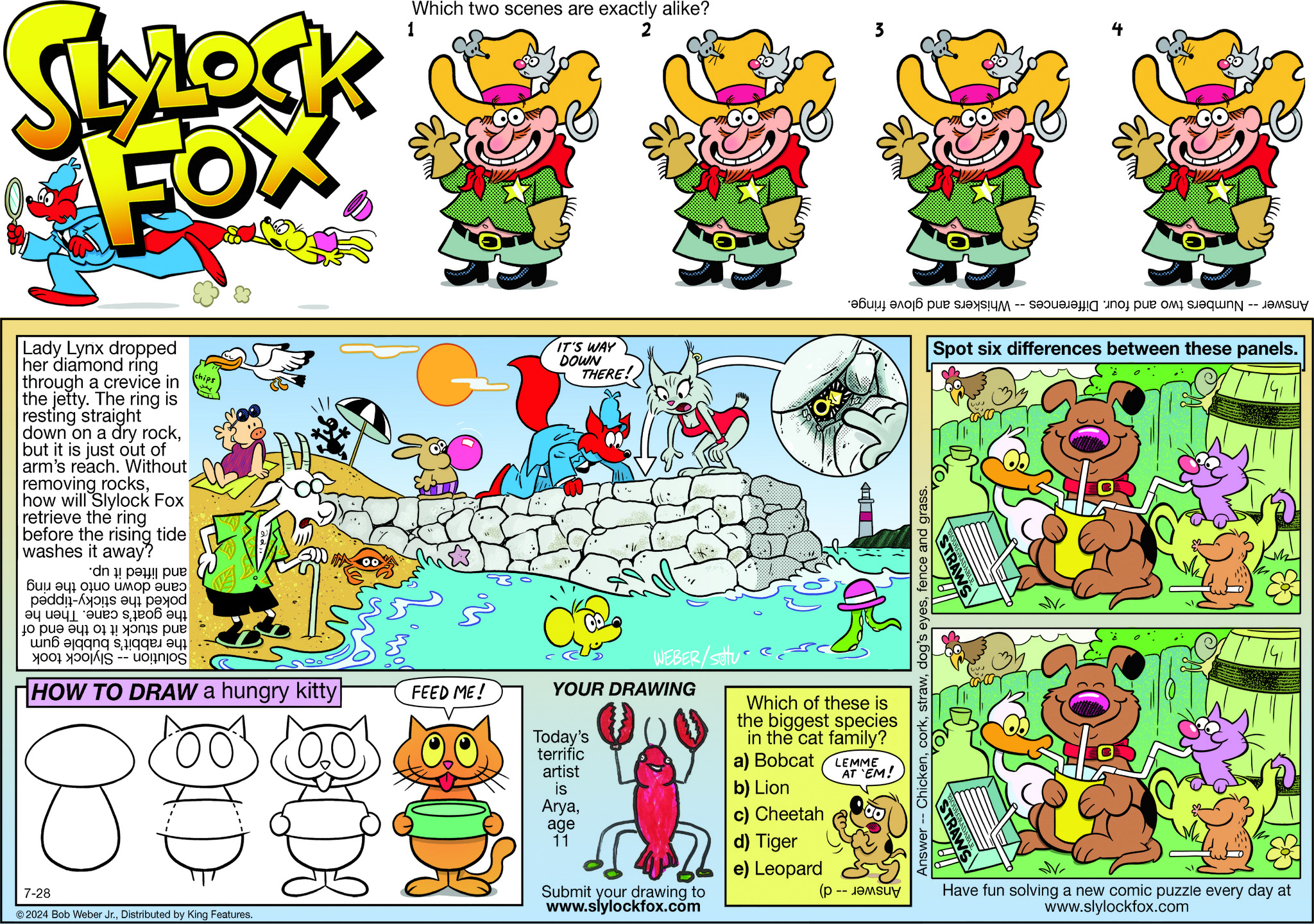 Slylock Fox Comic Strip 2024-07-28 | Comics Kingdom
