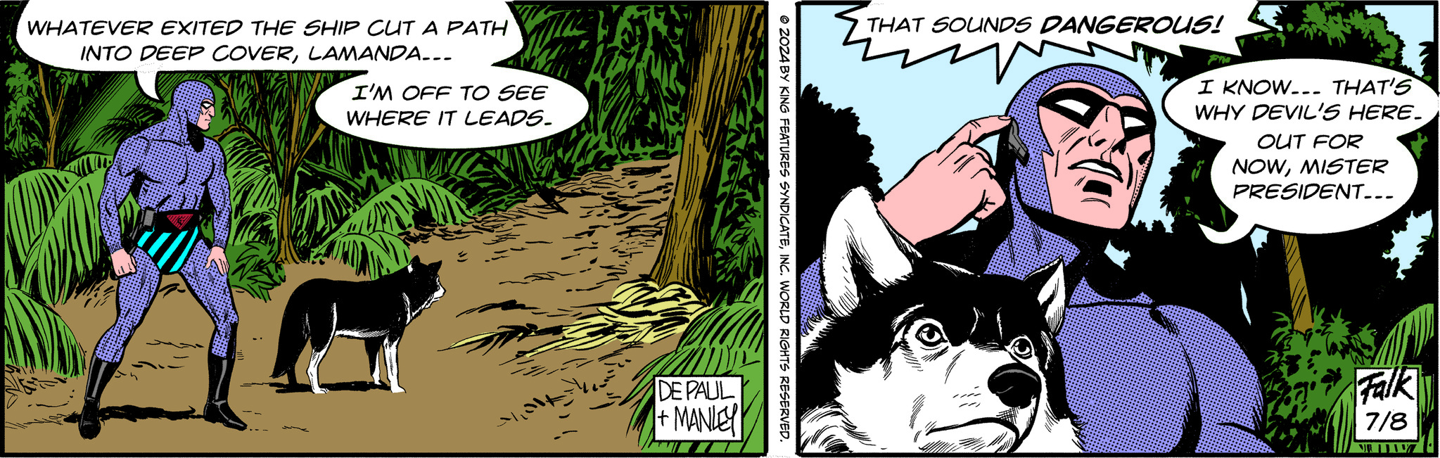The Phantom Comic Strip 2024-07-08 | Comics Kingdom
