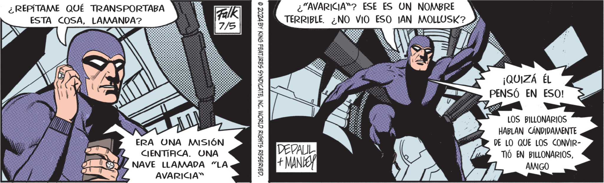 The Phantom Comic Strip 2024-07-26 | Comics Kingdom