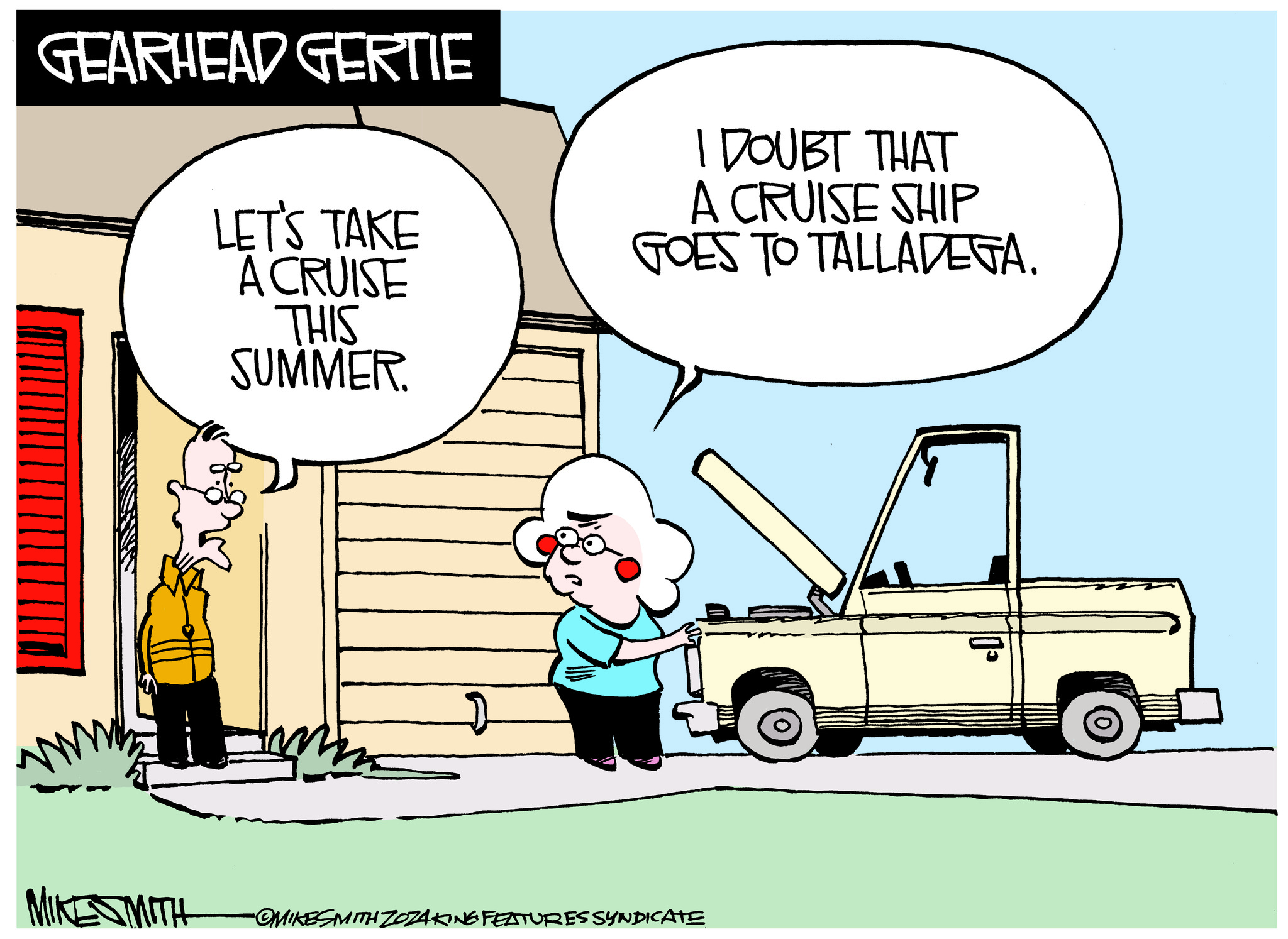 Gearhead Gertie Comic Strip 2024-08-15 | Comics Kingdom