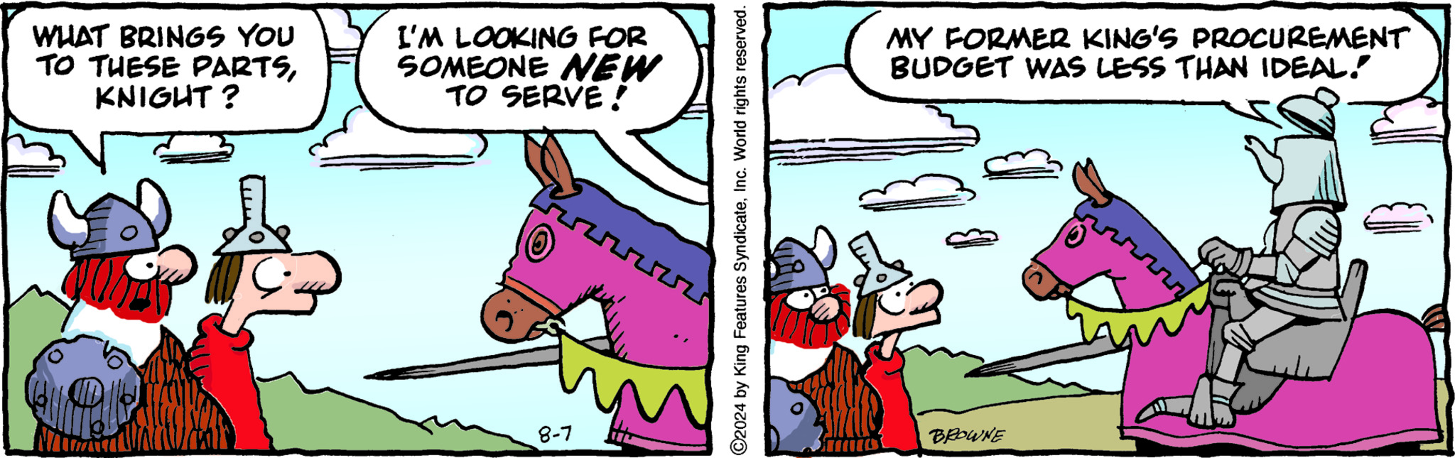 Hagar The Horrible Comic Strip 2024-08-07 | Comics Kingdom