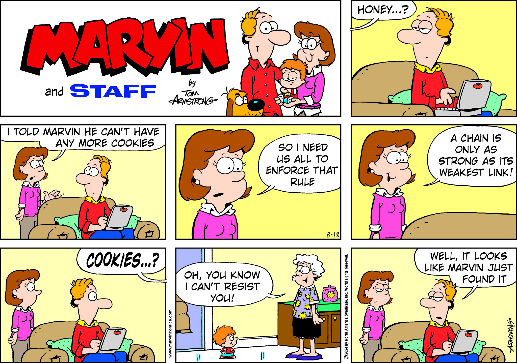 Marvin Comic Strip 2024-08-18 | Comics Kingdom
