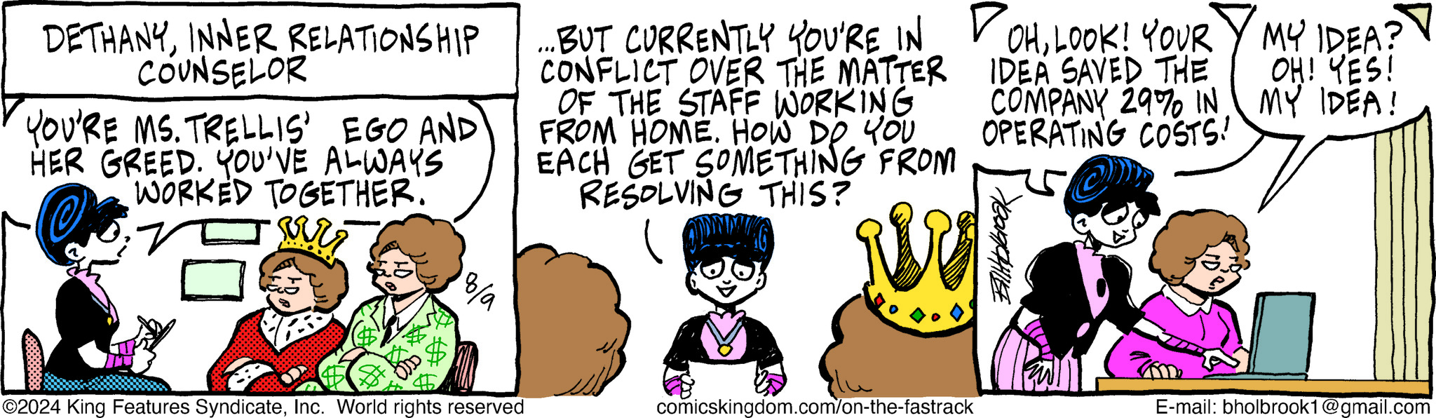 On The Fastrack Comic Strip 2024-08-09 | Comics Kingdom