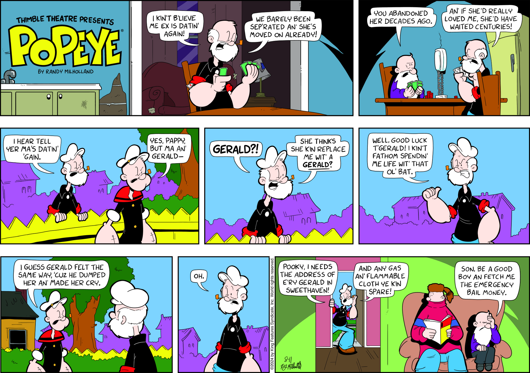 Popeye Comic Strip 2024-08-11 | Comics Kingdom