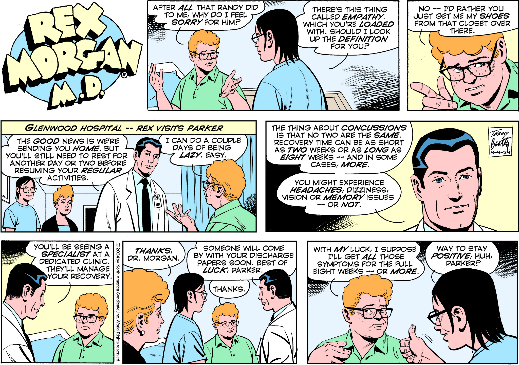 Rex Morgan M.D. Comic Strip 2024-08-04 | Comics Kingdom