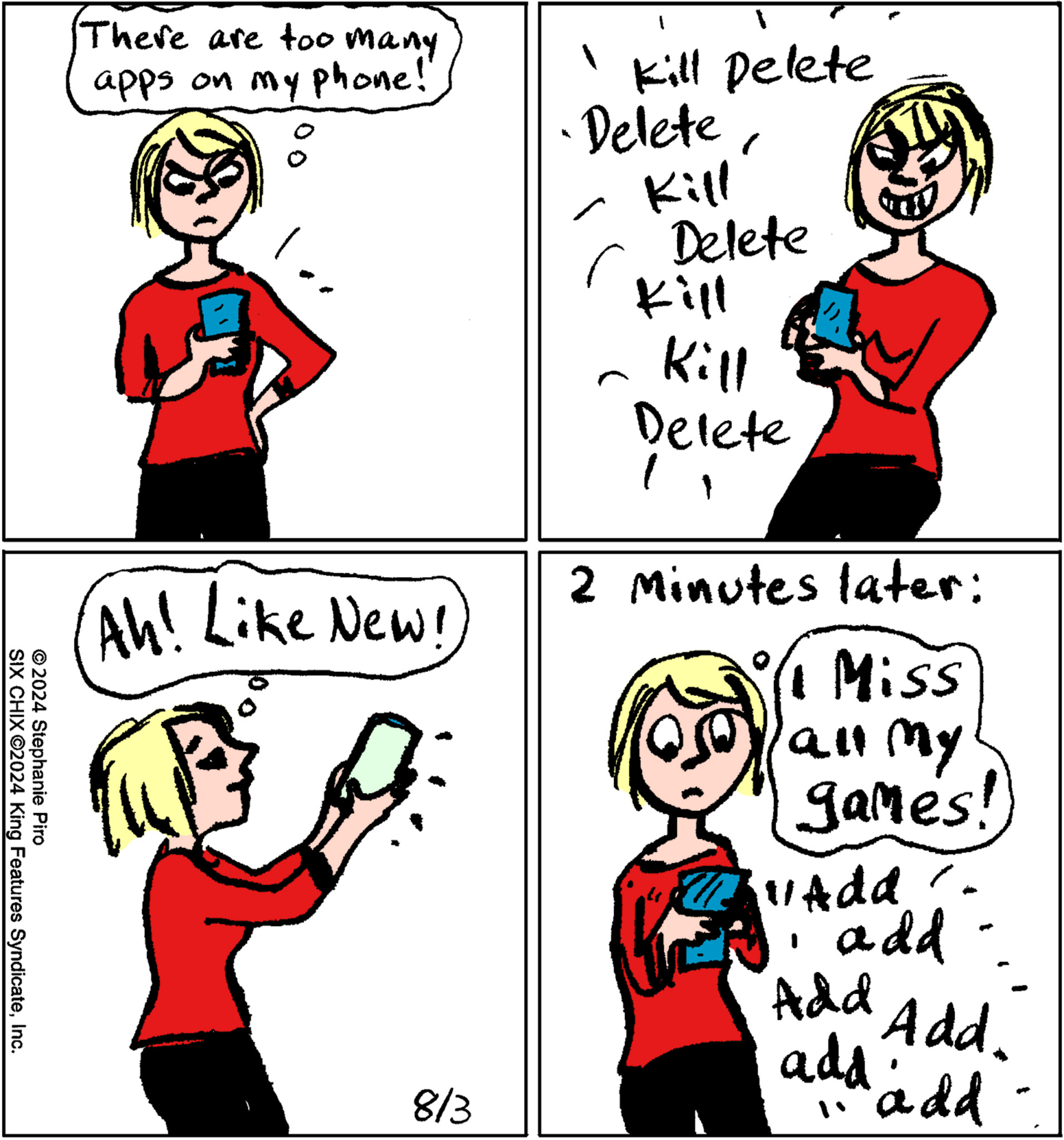Six Chix Comic Strip 2024-08-03 | Comics Kingdom
