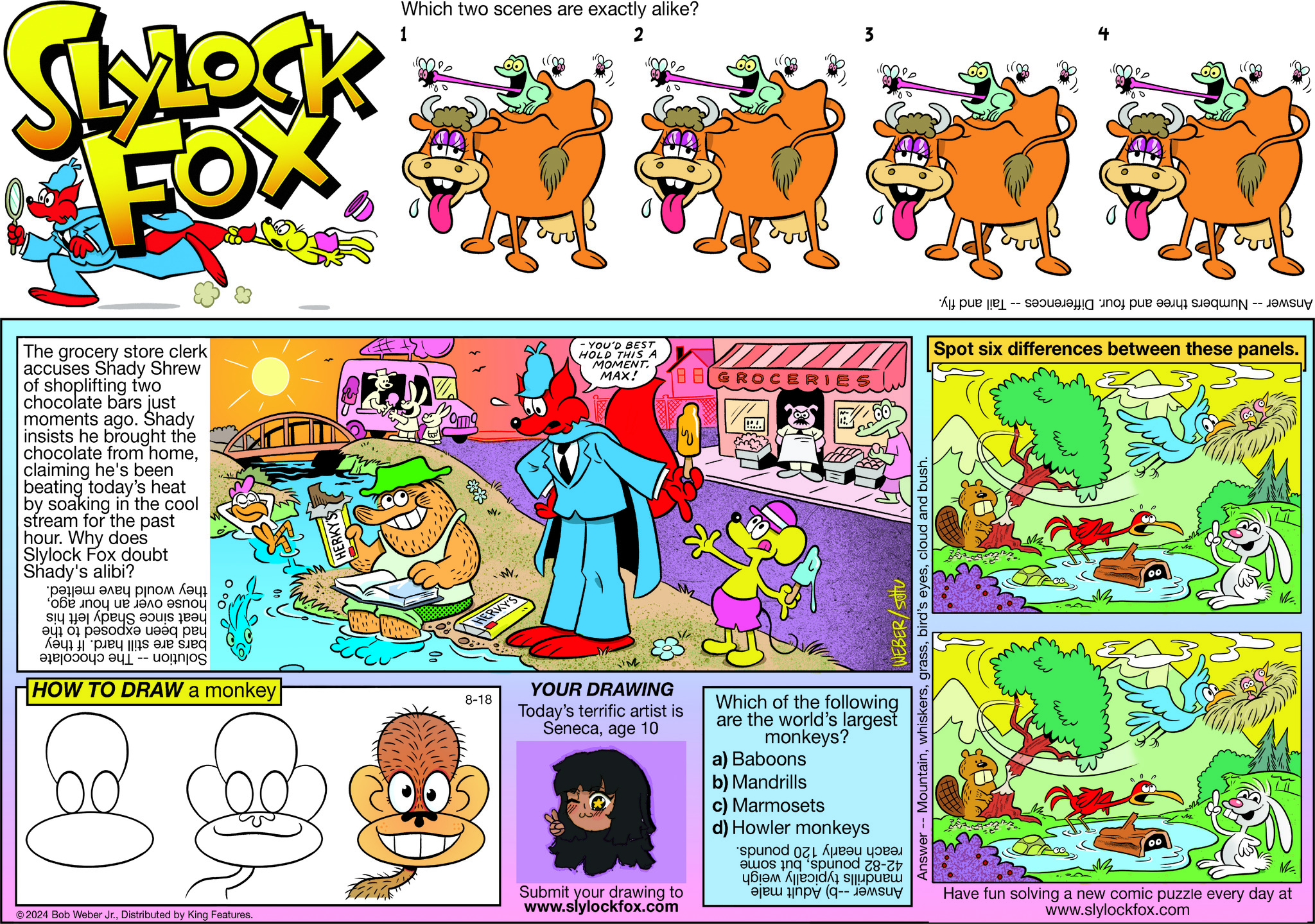 Slylock Fox Comic Strip 2024-08-18 | Comics Kingdom