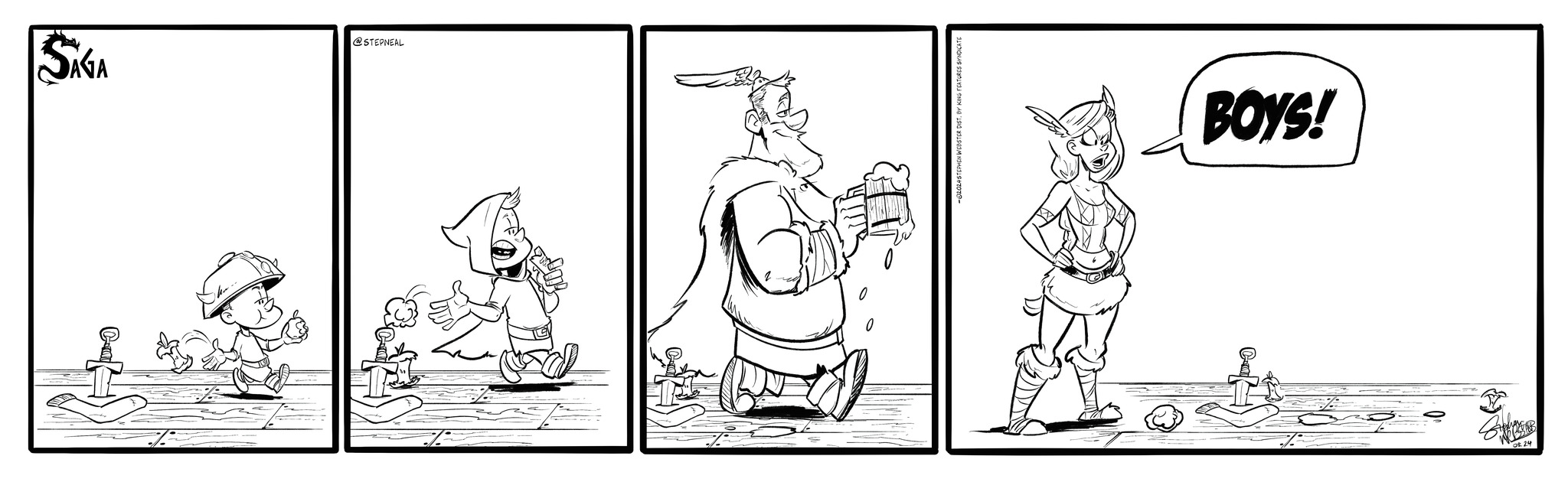 The Saga of Brann Bjornson Comic Strip 2024-08-27 | Comics Kingdom