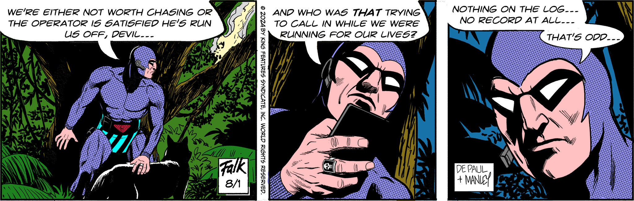 The Phantom Comic Strip 2024-08-01 | Comics Kingdom