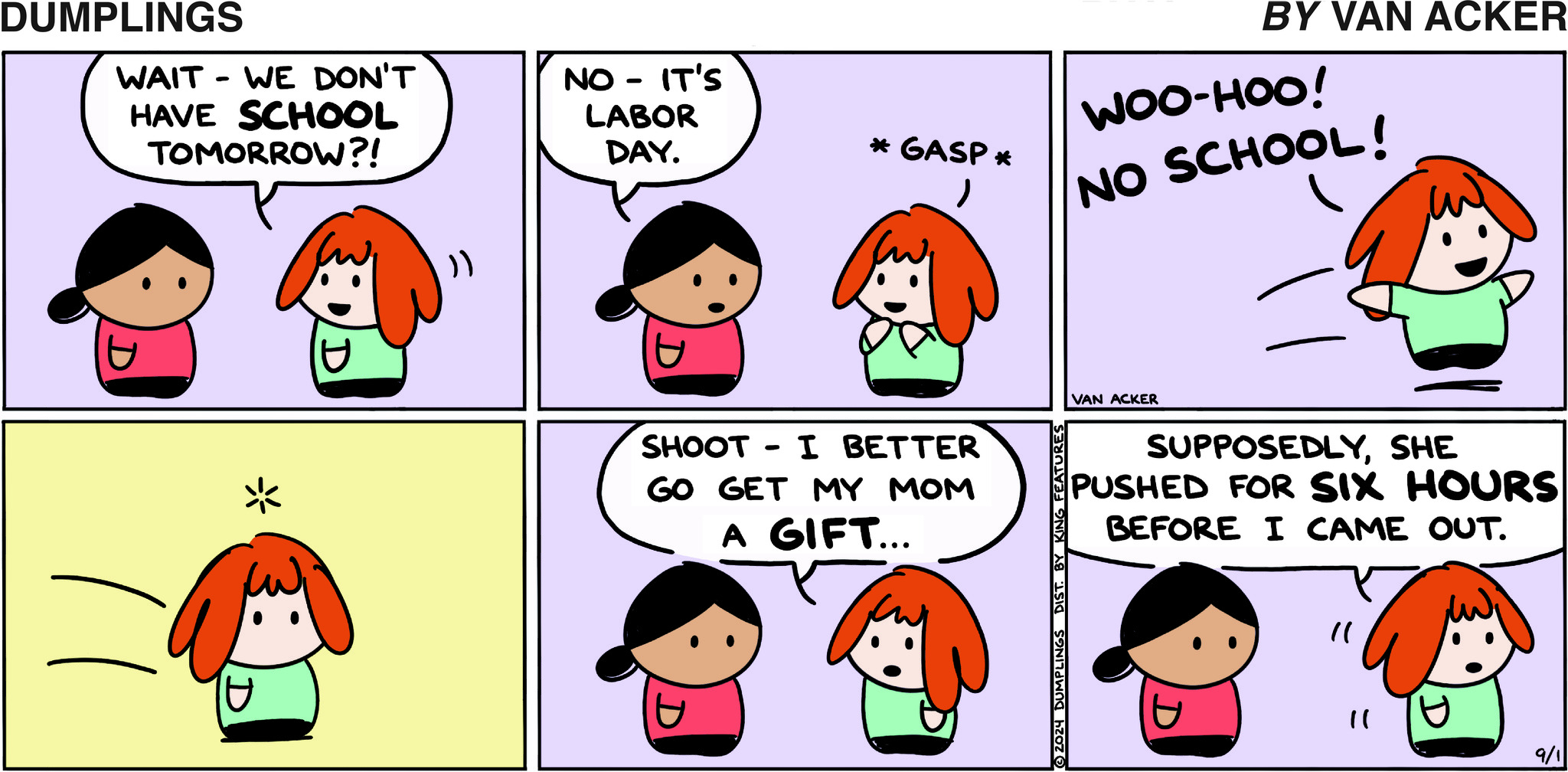 Dumplings Comic Strip 2024-09-01 | Comics Kingdom