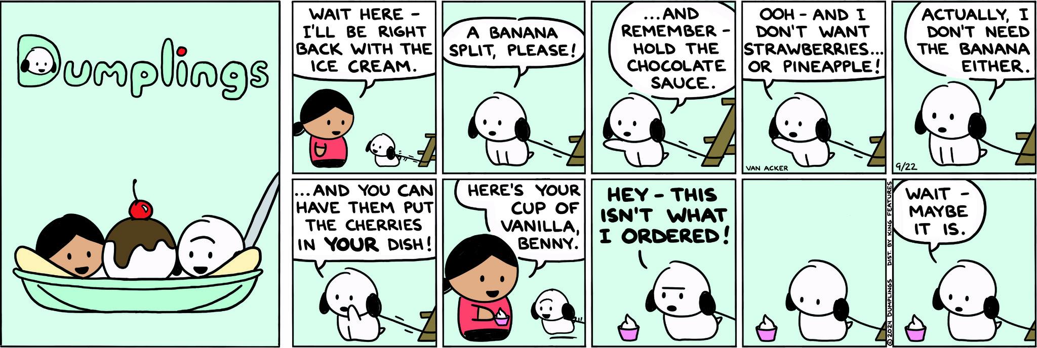 Dumplings Comic Strip 2024-09-22 | Comics Kingdom