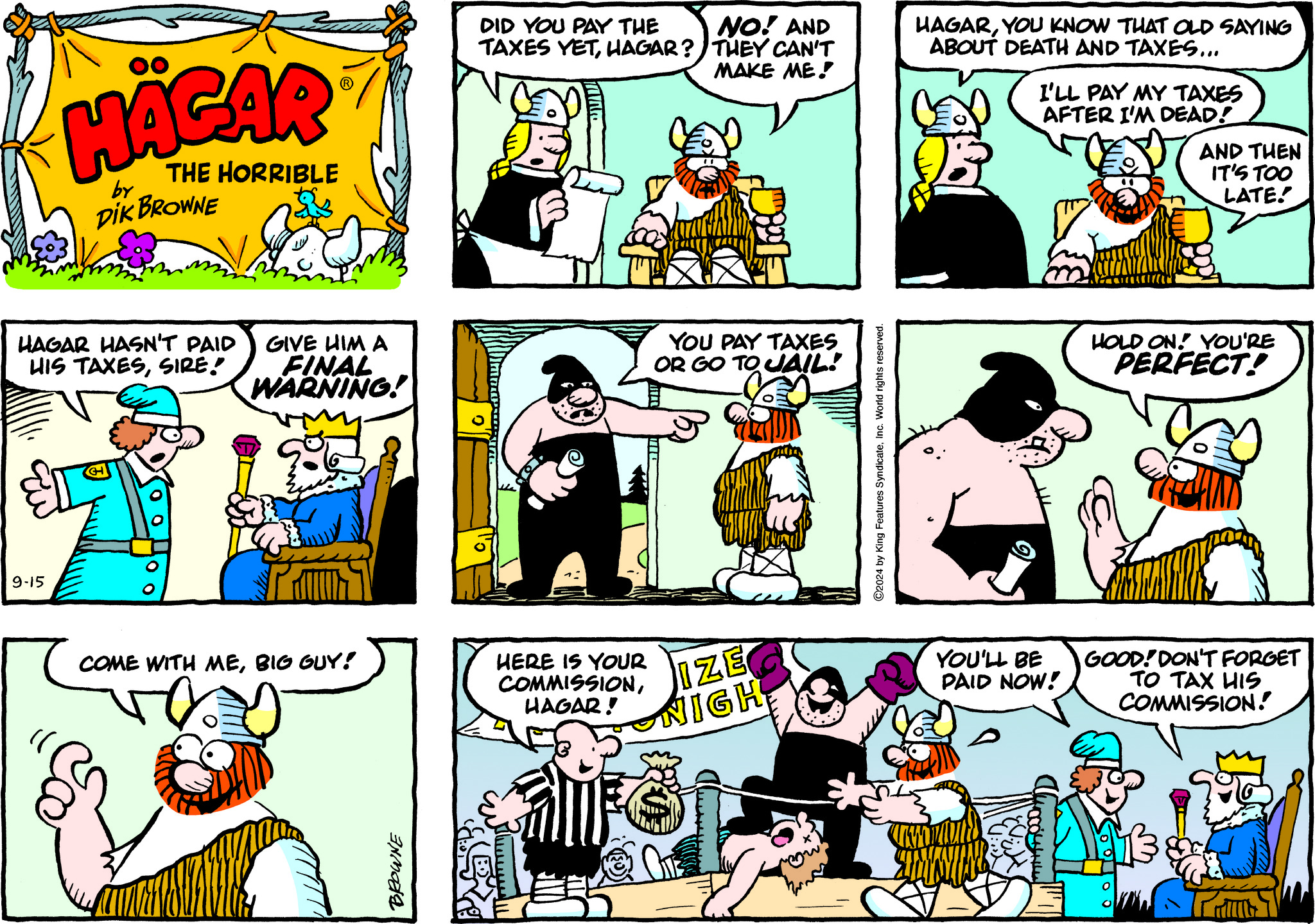 Hagar The Horrible Comic Strip 2024-09-15 | Comics Kingdom