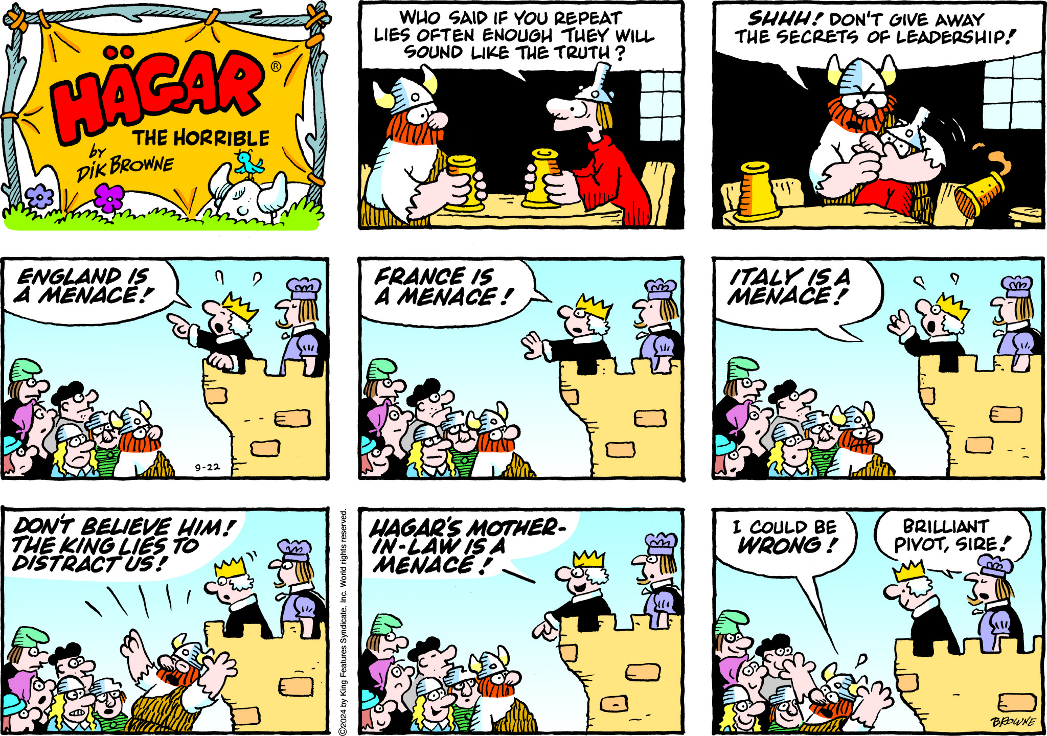 Hagar The Horrible Comic Strip 2024-09-22 | Comics Kingdom