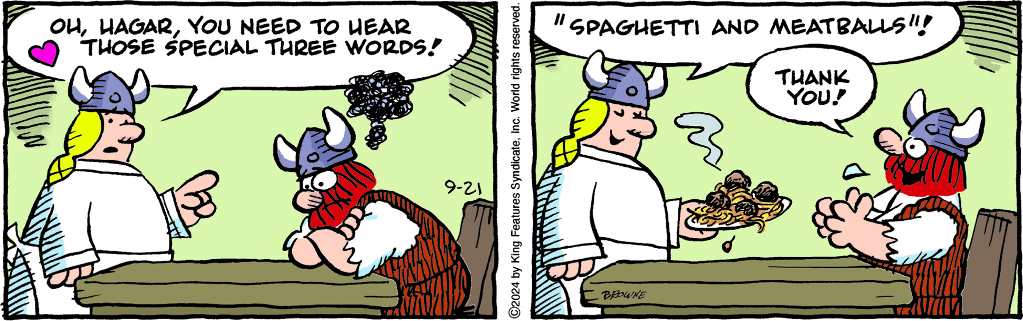 Hagar The Horrible Comic Strip 2024-09-21 | Comics Kingdom