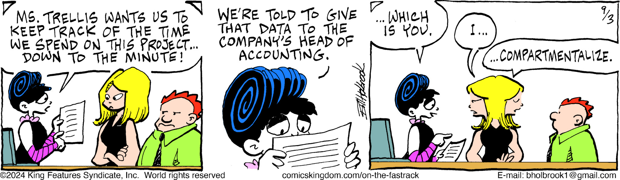 On The Fastrack Comic Strip 2024-09-03 | Comics Kingdom