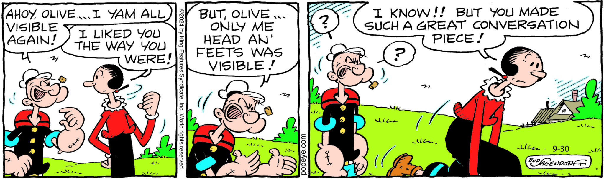 Popeye Comic Strip 2024-09-30 | Comics Kingdom