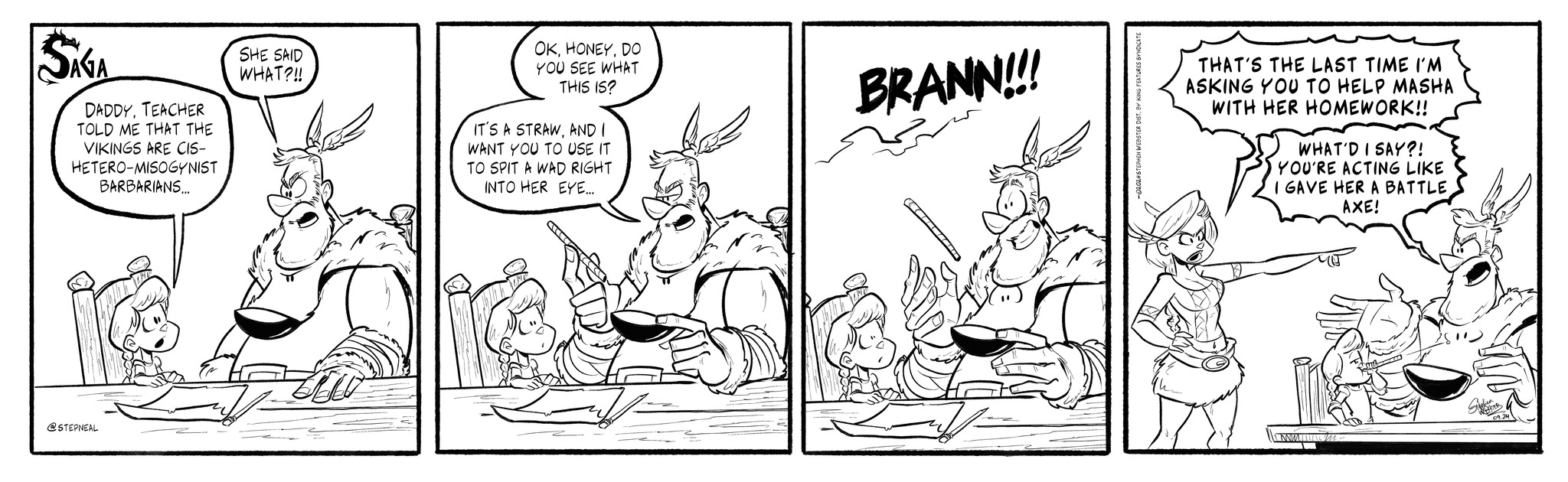 The Saga of Brann Bjornson Comic Strip 2024-09-26 | Comics Kingdom