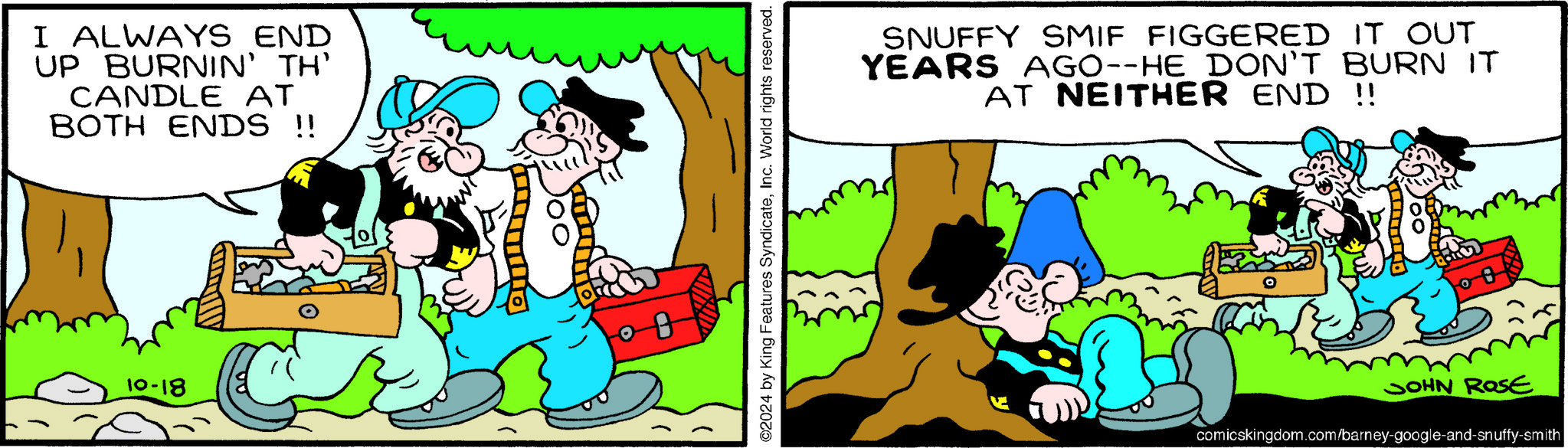Barney Google And Snuffy Smith Comic Strip 2024-10-18 | Comics Kingdom