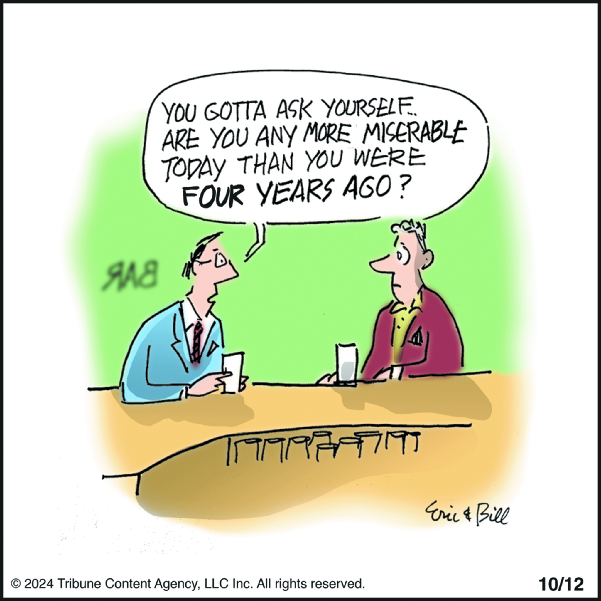 Bottom Liners Comic Strip 2024-10-12 | Comics Kingdom