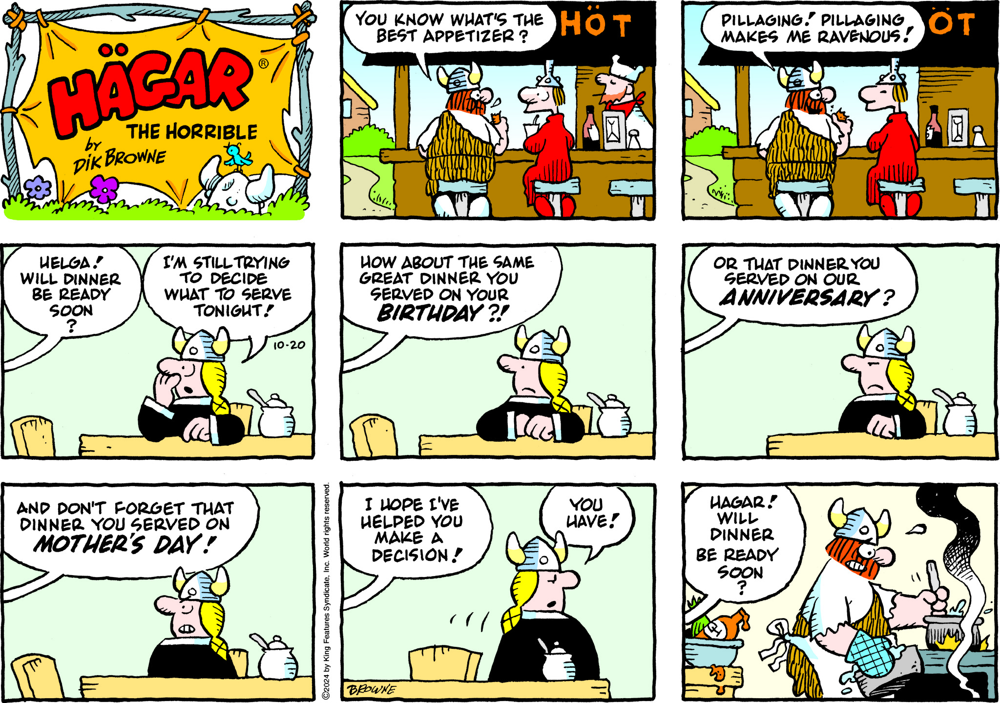 Hagar The Horrible Comic Strip 2024-10-20 | Comics Kingdom