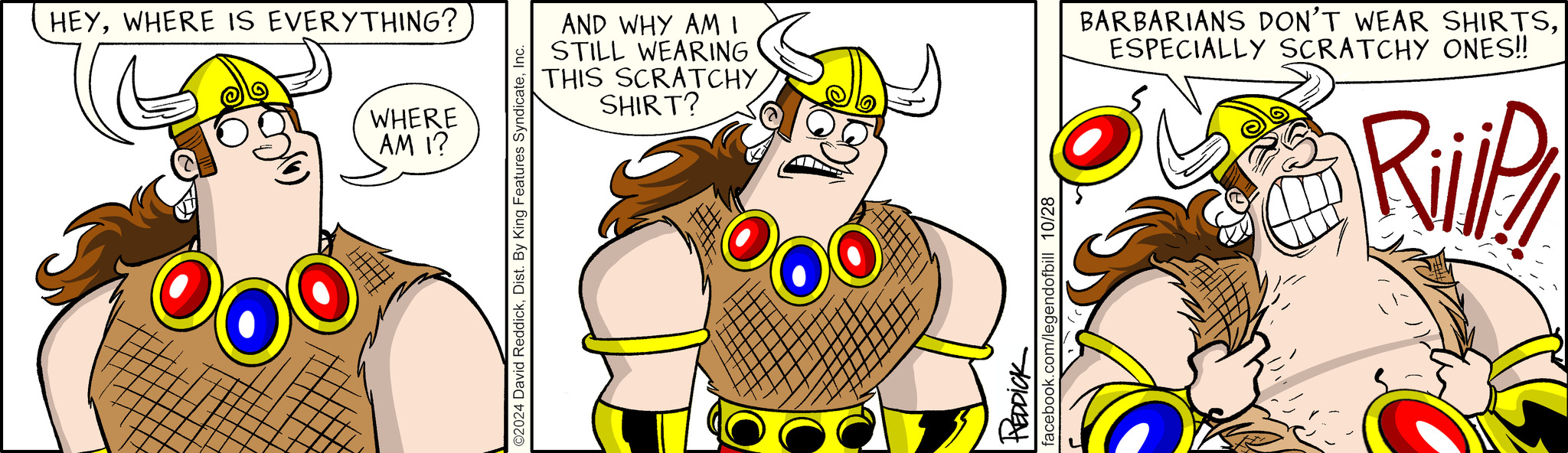 Legend of Bill Comic Strip 2024-10-28 | Comics Kingdom
