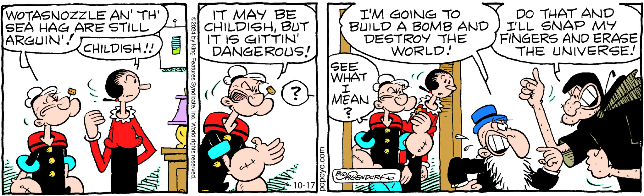 Popeye Comic Strip 2024-10-17 | Comics Kingdom