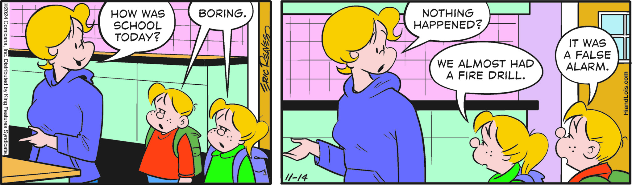 Hi and Lois Comic Strip 2024-11-14 | Comics Kingdom