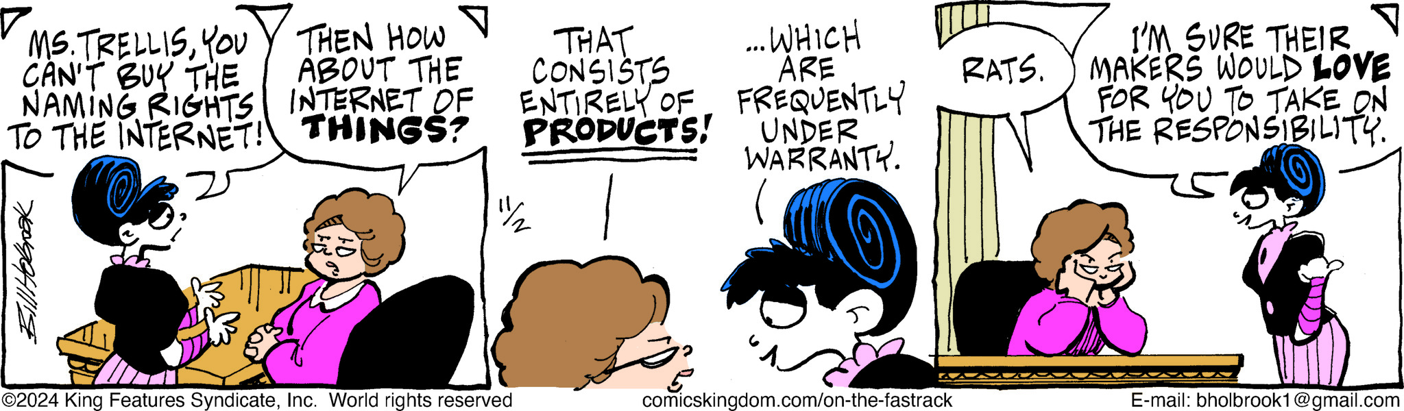 On The Fastrack Comic Strip 2024-11-02 | Comics Kingdom