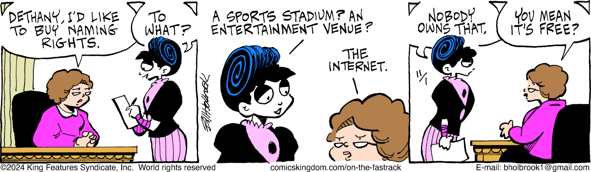 On The Fastrack Comic Strip 2024-11-01 | Comics Kingdom