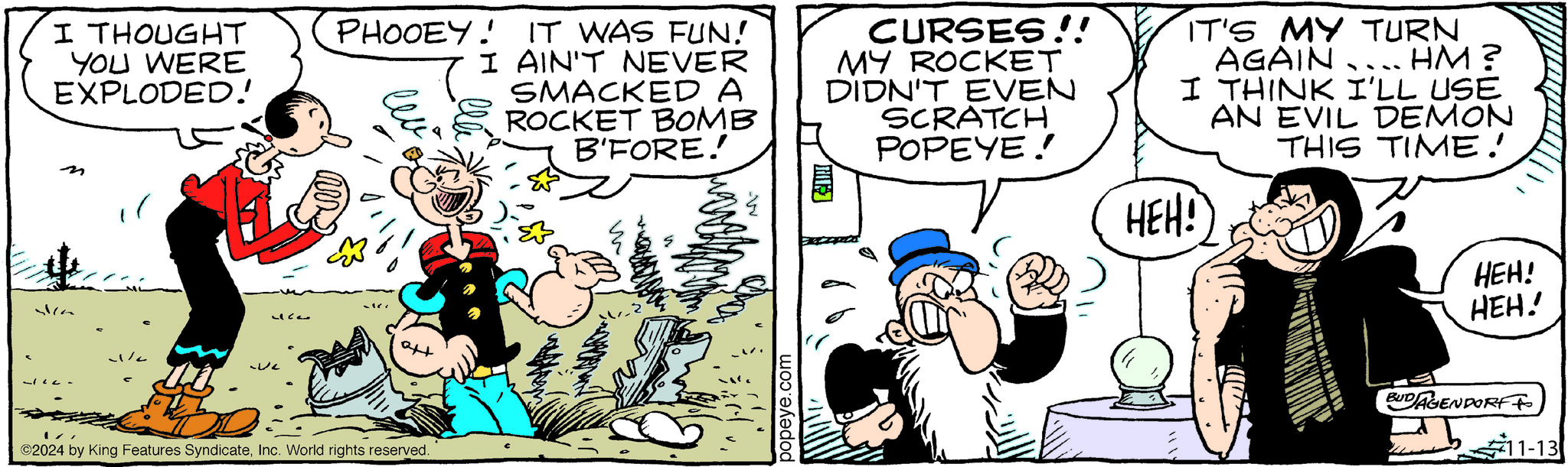 Popeye Comic Strip 2024-11-13 | Comics Kingdom