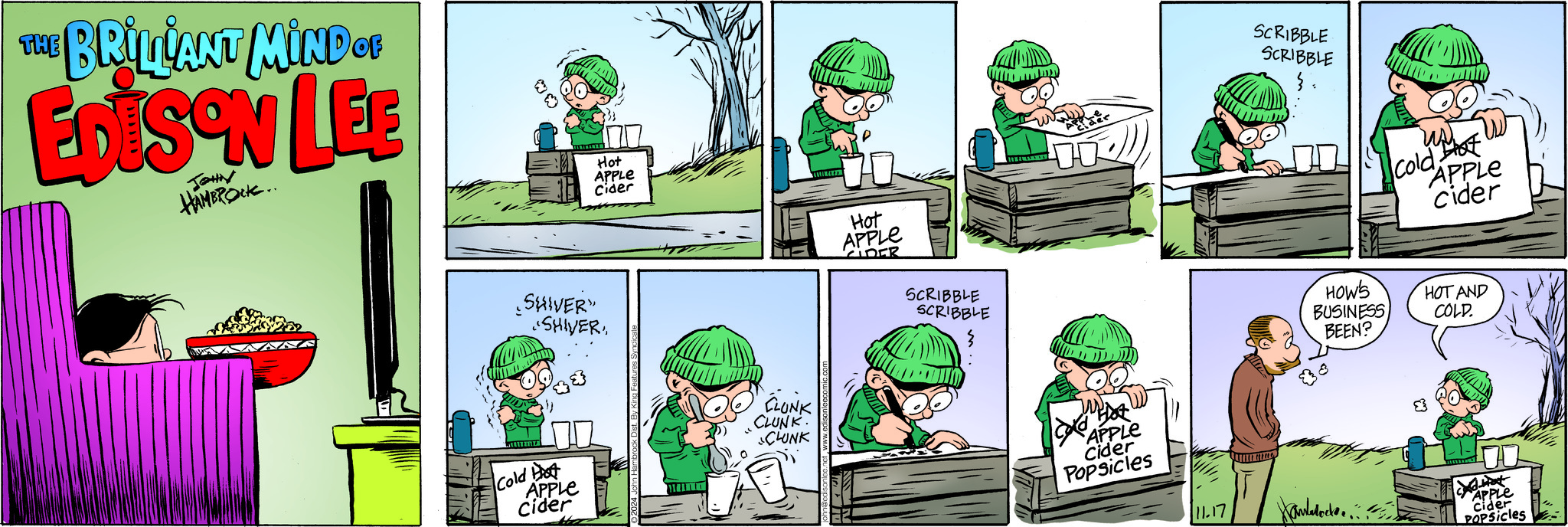 The Brilliant Mind Of Edison Lee Comic Strip 2024-11-17 | Comics Kingdom