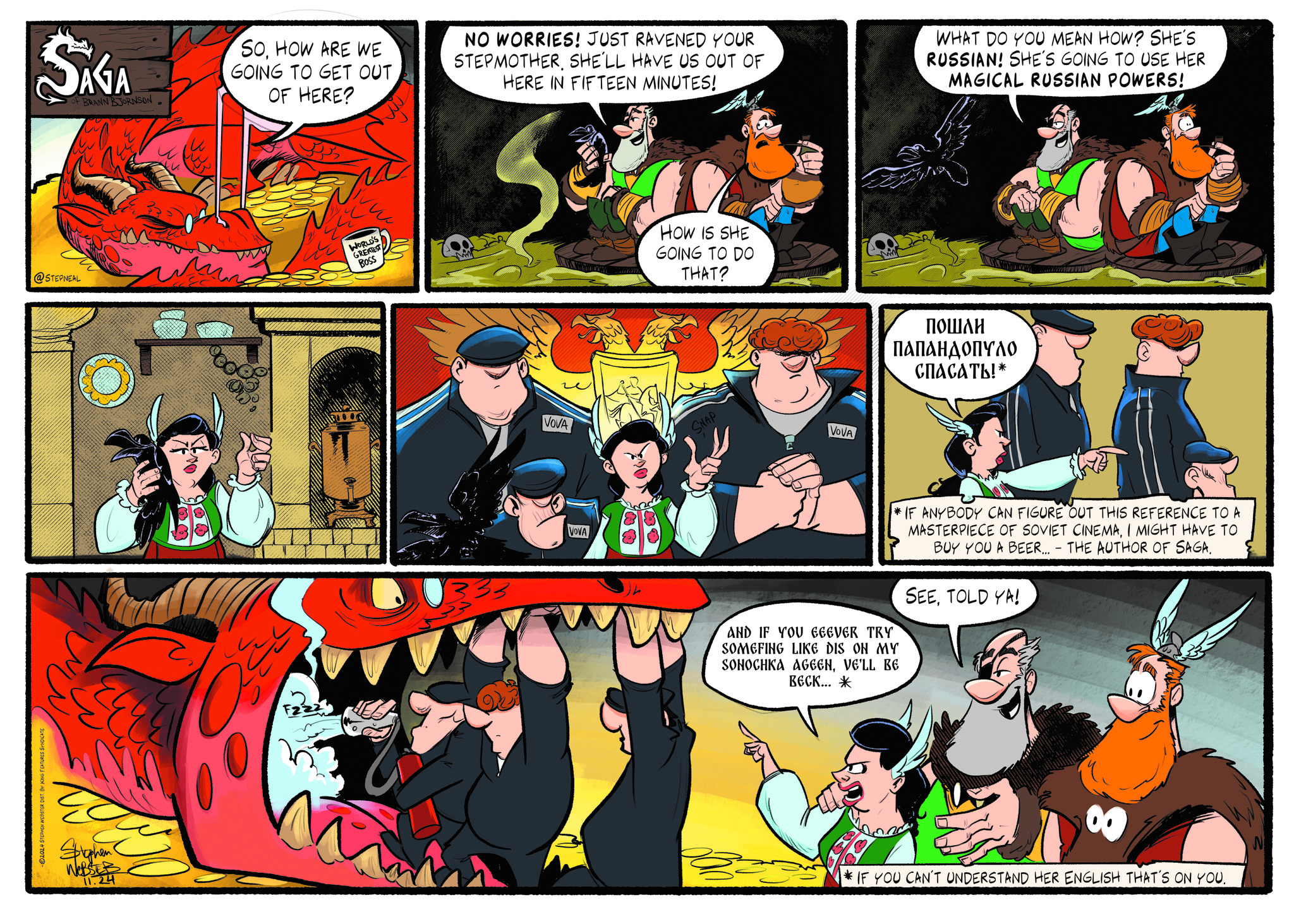 The Saga of Brann Bjornson Comic Strip 2024-11-17 | Comics Kingdom