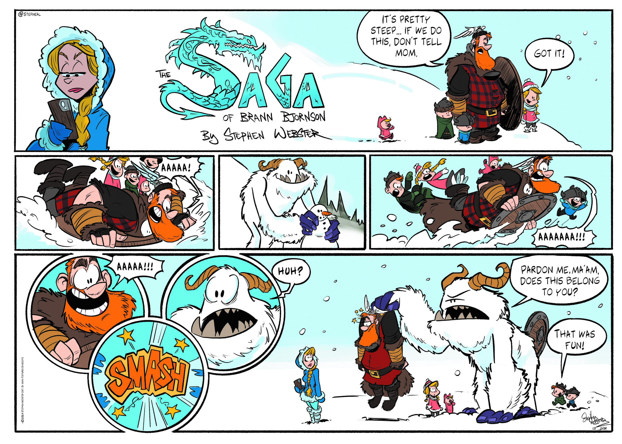 The Saga of Brann Bjornson Comic Strip 2024-12-08 | Comics Kingdom