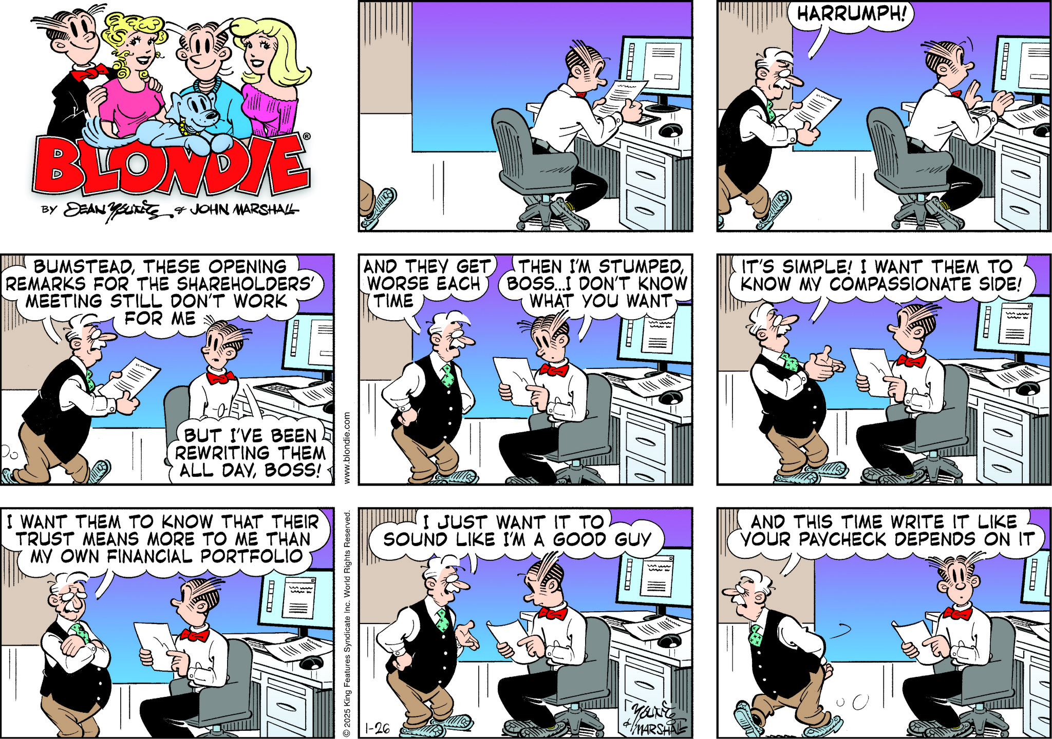 Blondie Comic Strip 2025-01-26 | Comics Kingdom