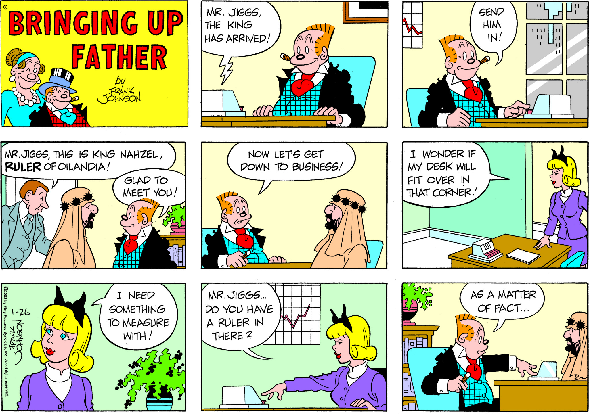 Bringing Up Father Comic Strip 2025-01-26 | Comics Kingdom