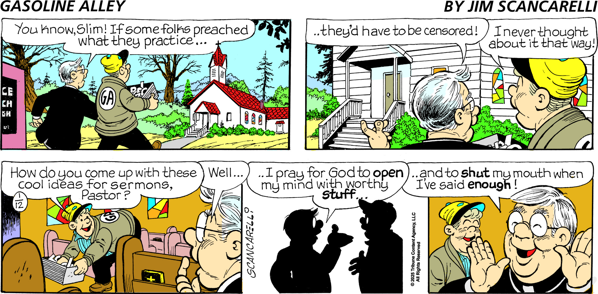 Gasoline Alley Comic Strip 2025-01-12 | Comics Kingdom
